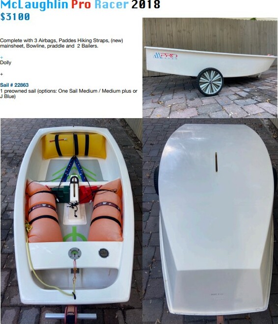 2018 McLaughlin Optimist — For Sale — Sailboat Guide