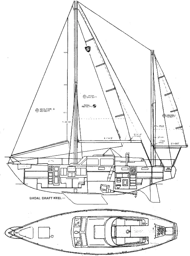 Columbia 45 Ketch — Sailboat Guide